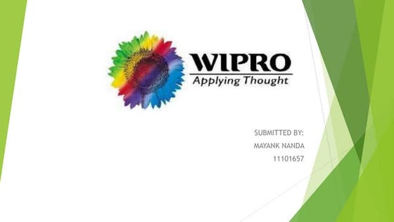 Ppt on wipro sip | PPT