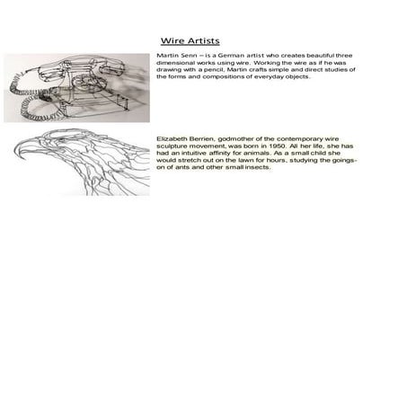 Wire artists | DOCX