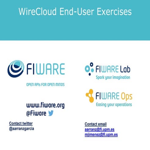 WireCloud Exercises - FIWARE Developers Week | PPT