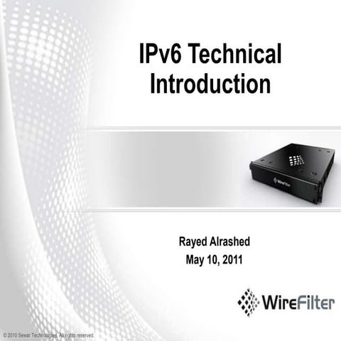 IPv6 technical introduction | PPTX | Computer Networking | Computing