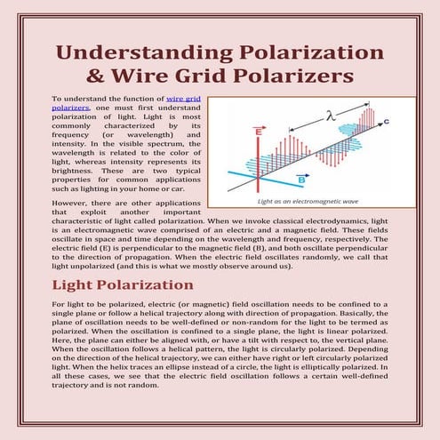 Wire grid polarizers | PDF