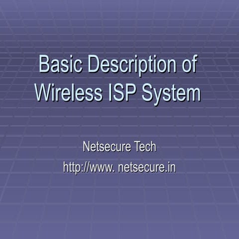 Wireless Isp Overview | PPT