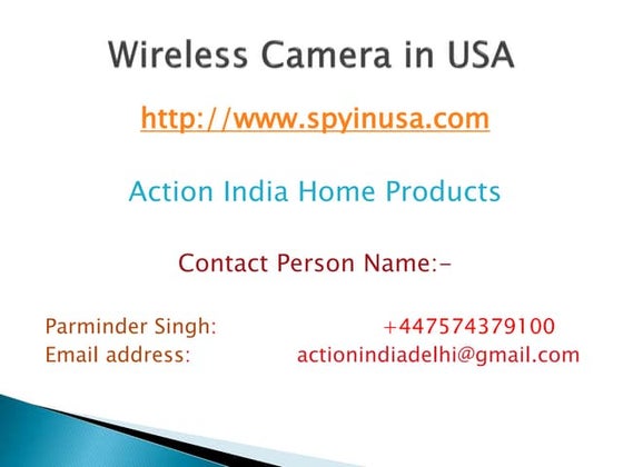 Slim bz smart wifi camera | PPT