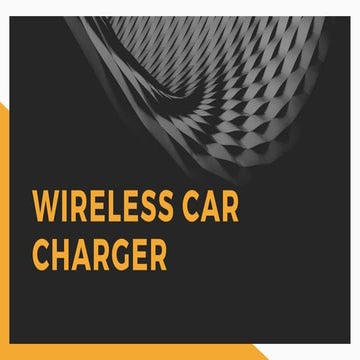 Wireless Car Charger Pad | PPT