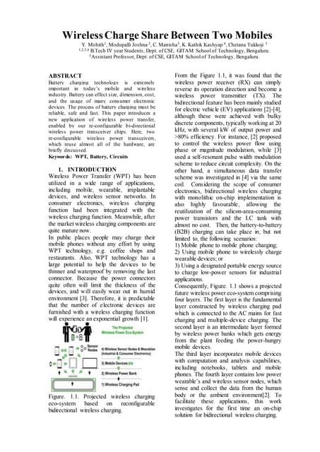 Solar Wireless electrical vehicle Charging System | PPT