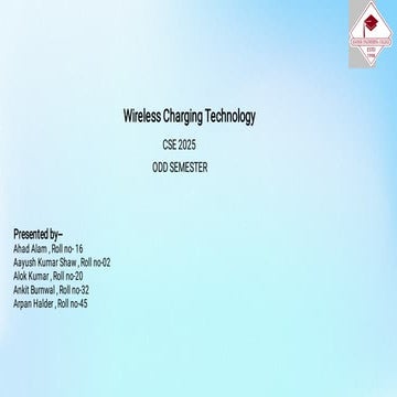 Wireless Charging technology and it's uses | PDF