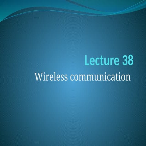 Ppt On Wireless Comm 1 Pptx 1st Year Electronics Pptx