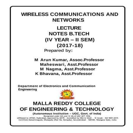 Wireless And Mobile Communication Networks Pptx