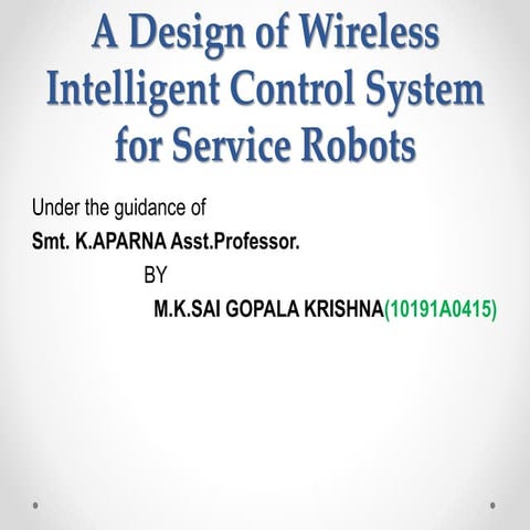 Gesture based appliance control | PPTX