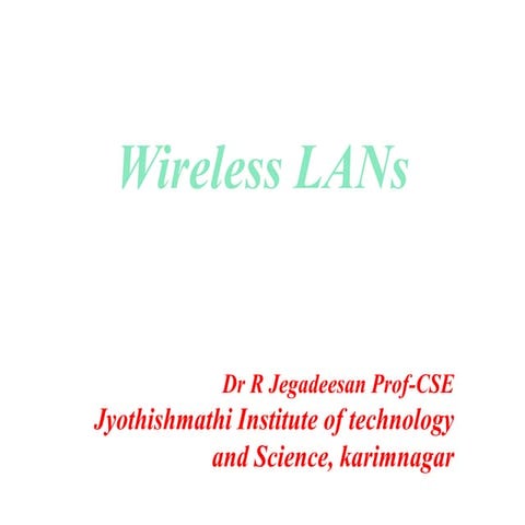Wireless Local Area Network | PDF | Computer Networking | Computing