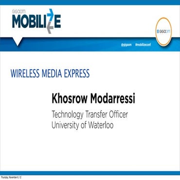 WIRELESS MEDIA EXPRESS from Mobilize 2012 | PDF