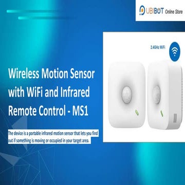 Wireless Motion Sensor with WiFi and Infrared Remote Control - MS1 ...