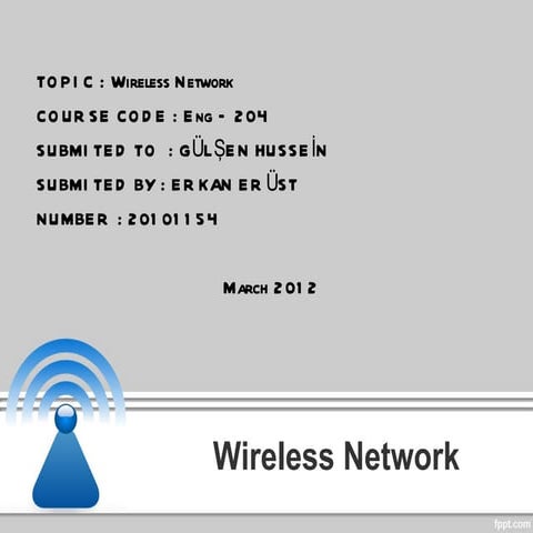 Wireless network | PPT