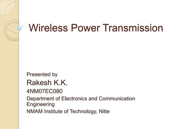 Wireless power transmission | PPT