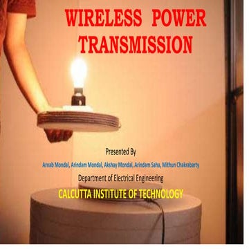 Wireless power transmission | PPTX