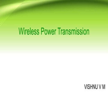 Wireless power transmission | PPT
