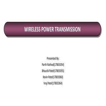 Wireless power transmission | PPT