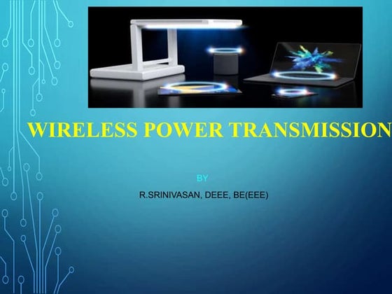WPT WIRELESS POWER TRANSMISSION AND TYPES.pptx