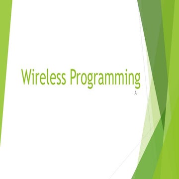 Wireless programming | PPT