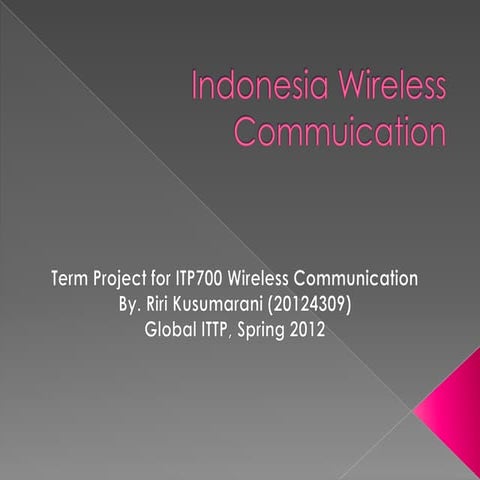 Wireless project indonesia study case | PPTX | Telecommunications ...