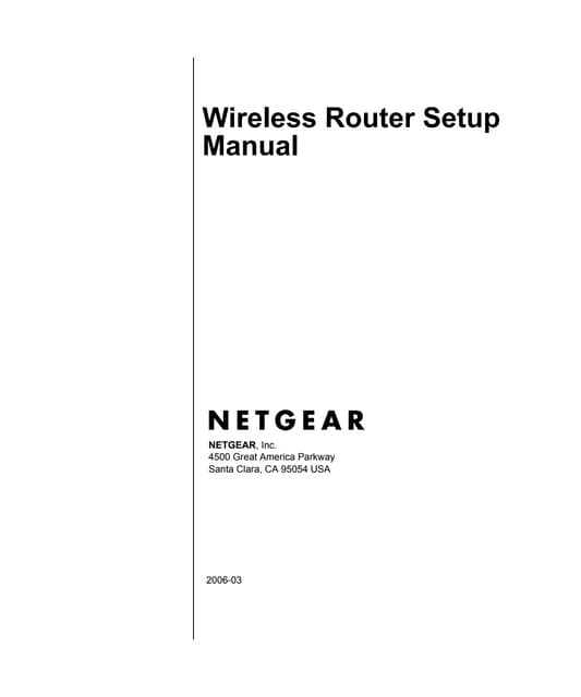 Wireless Router Setup Manual Pdf