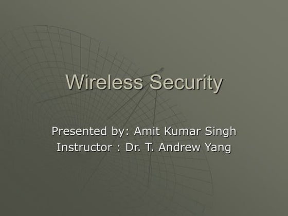 Wireless Security.ppt | Internet | Computing