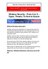 Wireless Security | Wireless Network Security | PDF