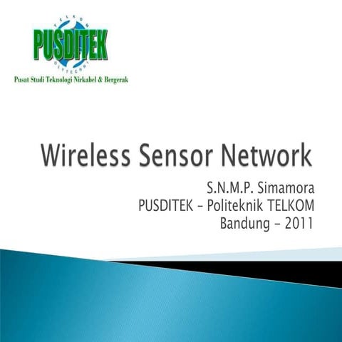 Wireless sensor network | PPT