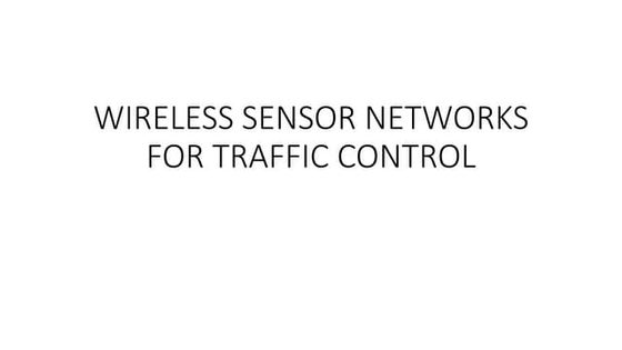 Traffic Signal Management System | PPT