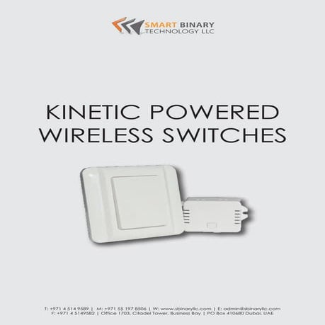 KINECTIC POWERED WIRELESS SWITCHES | PDF