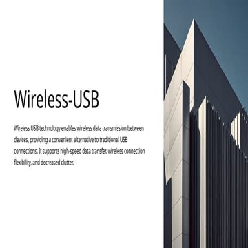 Wireless USB.pptx hfierbsrtiesthbsertbhierht | PPTX