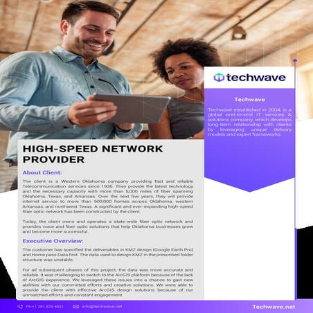 Wireline Engineering Solutions For A High Speed Network Providerpdf