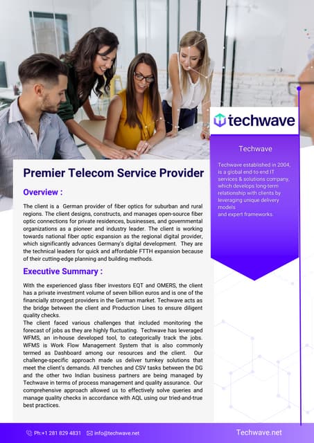Wireline-Services-for-Top-Tier-Telecom-Service-Provider.pdf | Telecommunications Industry ...