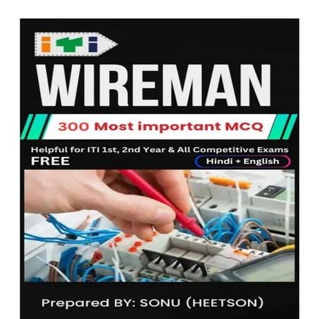 Wireman Question Paper ITI NIMI MCQ Book for 1st, 2nd Year Exam Free | PDF