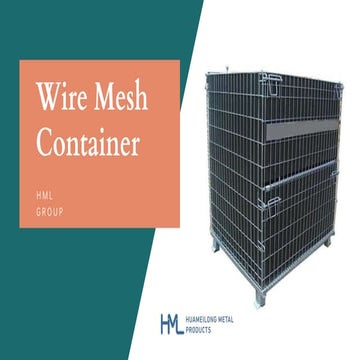 Wire Mesh Container: Efficient Storage Solutions | PPTX