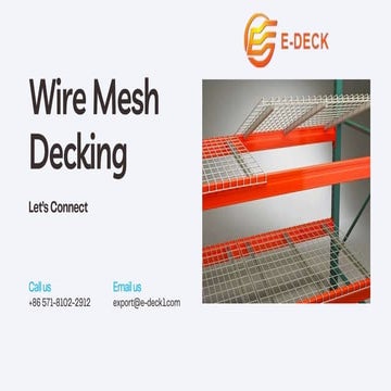 Wire Mesh Decking for Pallet Racking | PPTX
