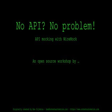 Wire Mock Api Implementation Using Java Wiremockworkshoppptx 