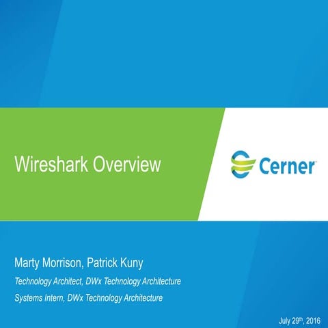 Wireshark Overview | PPTX