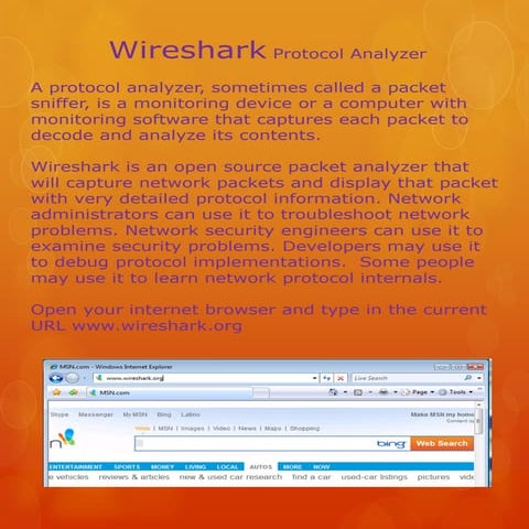 Wireshark protocol analyzer | PDF