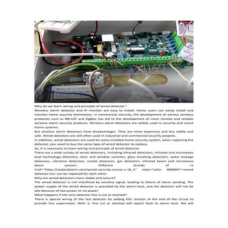 wired detector wiring methods and security rate | PDF