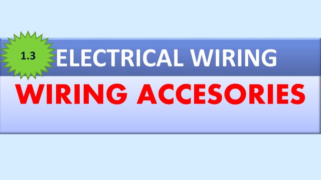 Staircase wiring & ground wiring | PPTX