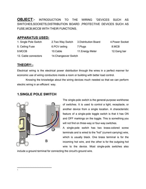 one lamp controlled by one switch | PPTX | Consumer Electronics | Technology & Computing