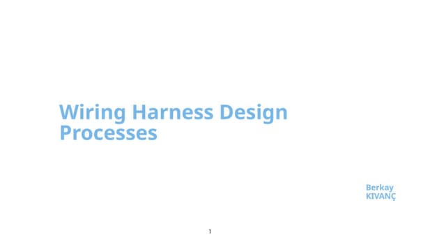 Electrical and mechanical routing theory concepts using UG-NX | PPTX