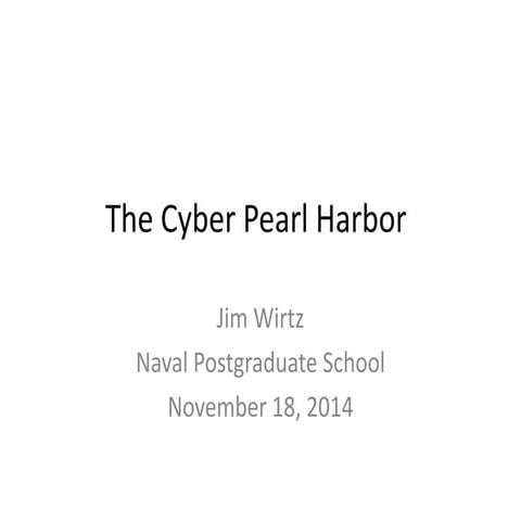 The Cyber Pearl Harbor | PDF