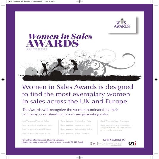 Wis awards ad with media partners | PDF