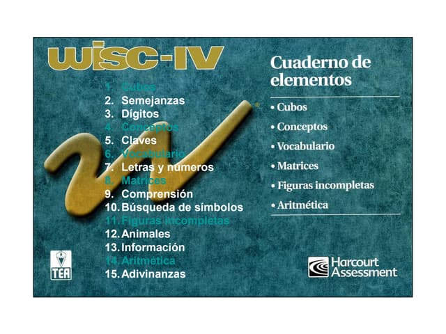 Protocolo wisc iv | PDF