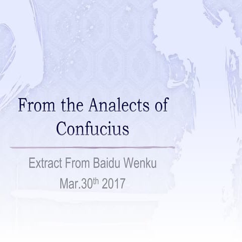 Wisdom of confucius | PPT