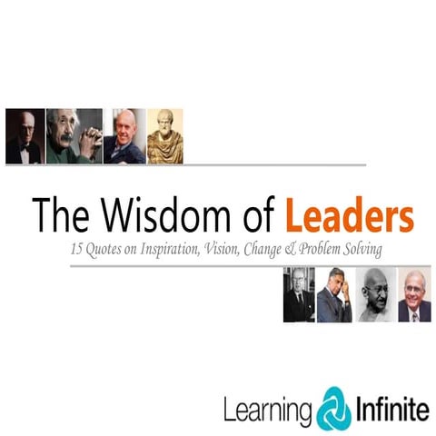 15 Quotes on Wisdom of Leaders | PPTX