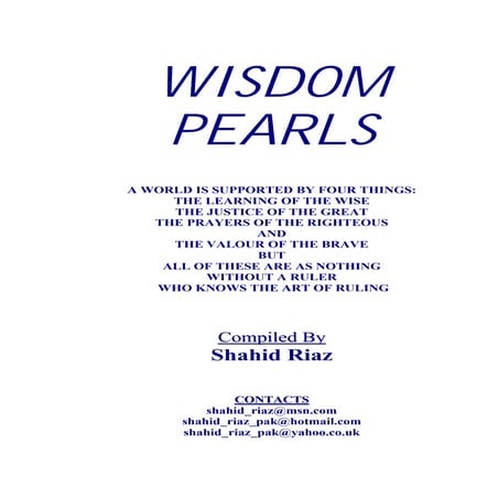 Wisdom pearls | PDF