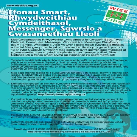 WISE KIDS Leaflet: Smart Phones, Social Networks, Messenger, Chat and ...